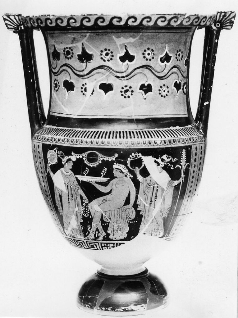 cratere a colonnette - produzione apula (metà sec IV aC) Foggia,s