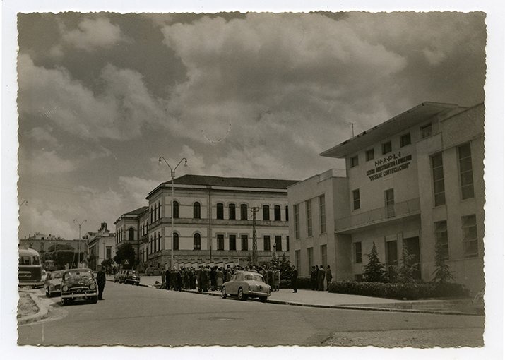 Prospetto principale della sede INAPLI di Putignano positivo, 1957