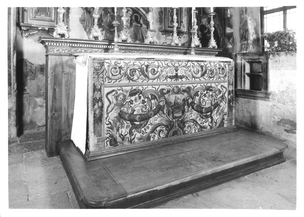 basamento d'altare, elemento d'insieme - bottega ossolana (secc XV