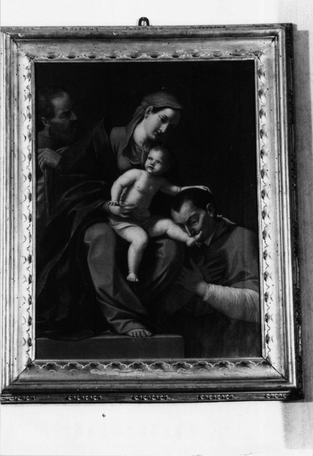 Sacra famiglia con S Carlo Borromeo dipinto, 1750 - 1799