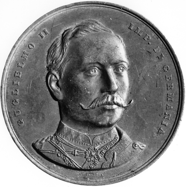 Ritratto di Guglielmo II di Germania medaglia, 1888 - 1888