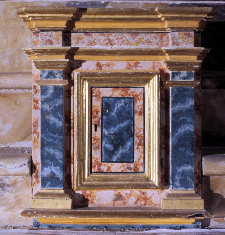 tabernacolo, coppia - bottega marchigiana (sec XVIII) tabernacolo