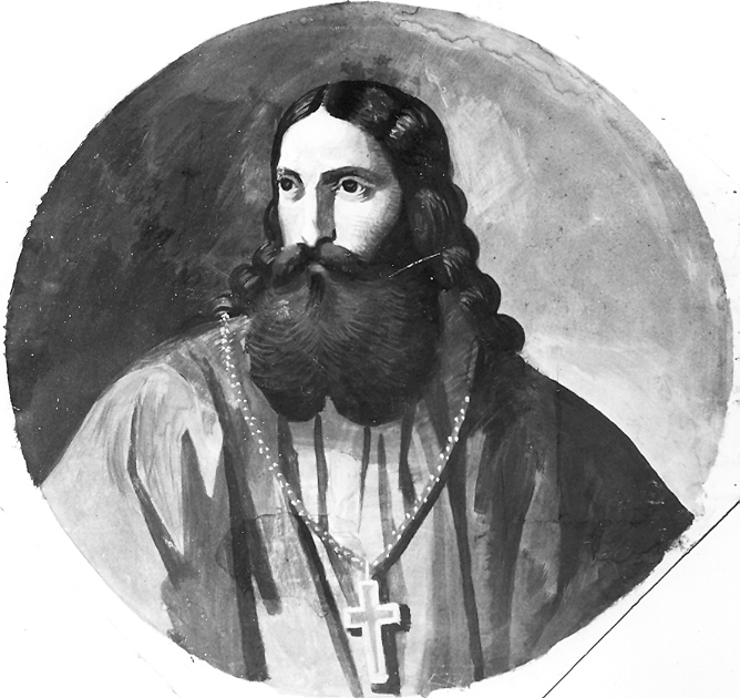 ritratto del Vescovo Grimoaldo dipinto,