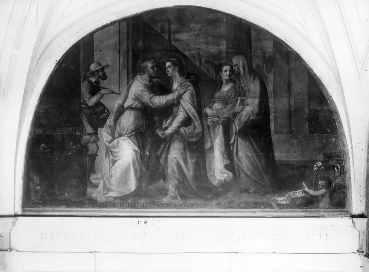 incontro di Sant'Anna e San Gioacchino alla porta aurea dipinto 157