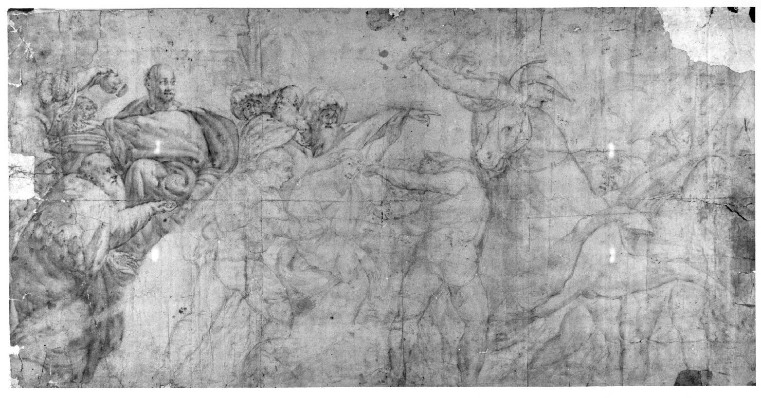 Cristo deriso disegno 1600 - 1649